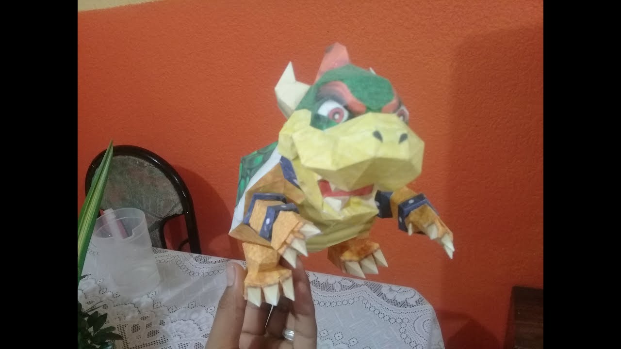 Como hacer a bowser papercraft - YouTube