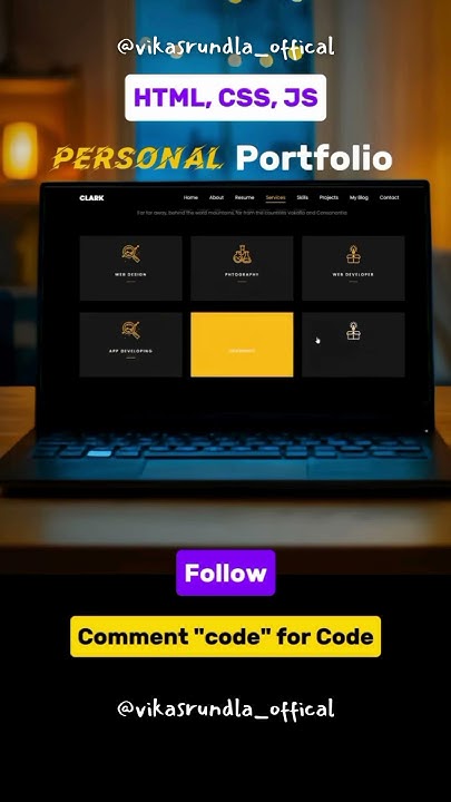 Personal portfolio website #coding #frontendprojects #webdevelopment - YouTube