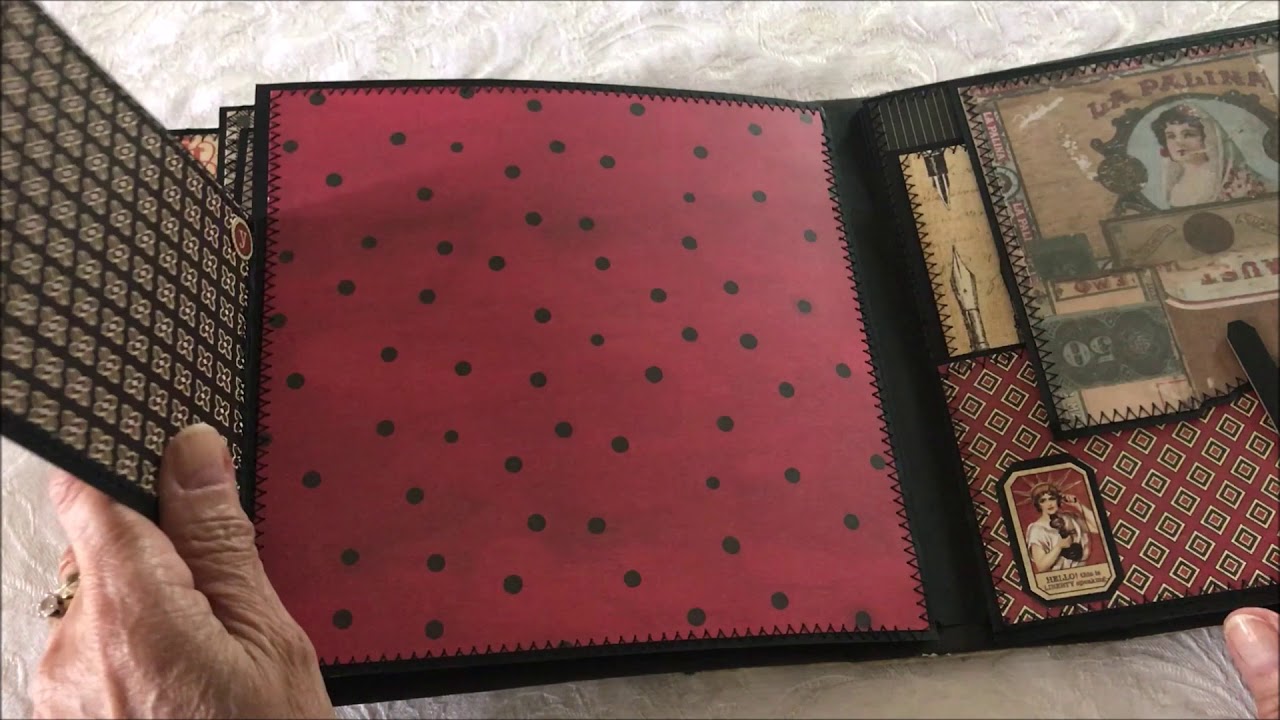 Vintage Scrapbook/Journal With Flips and Pockets - YouTube