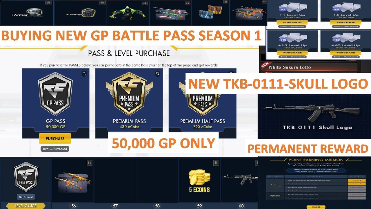 CROSSFIRE 3.0 PH BUYING NEW GP BATTLE PASS SEASON 1 - YouTube