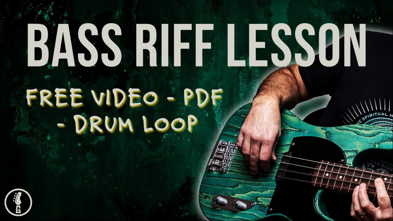 Free Bass Lesson! Riff Meister Sample + PDF & Drum Loop - YouTube