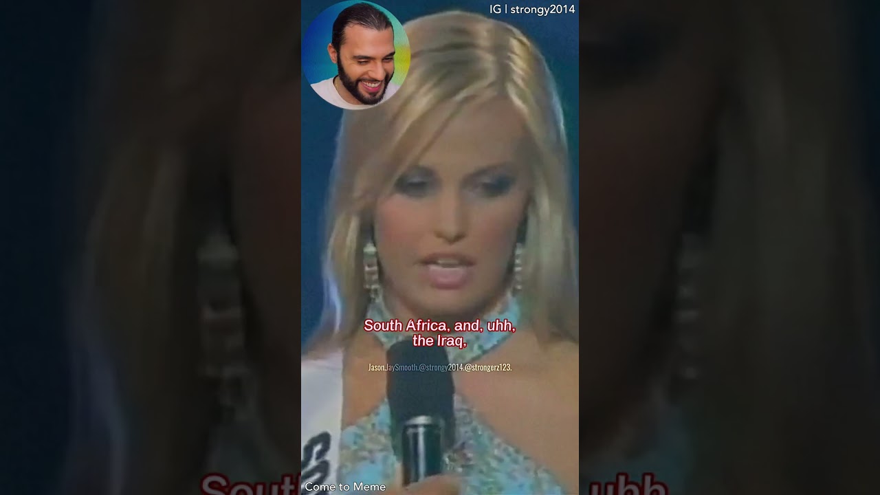 The speech that shook the world 👸🏼 (Miss Teen USA 2007 South Carolina ...