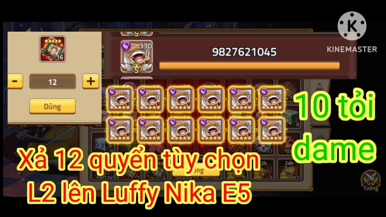 HTHT- Xả 12 quyển L2 lên Luffy Nika E5 và đi giao lưu với các AE S1 (T ...
