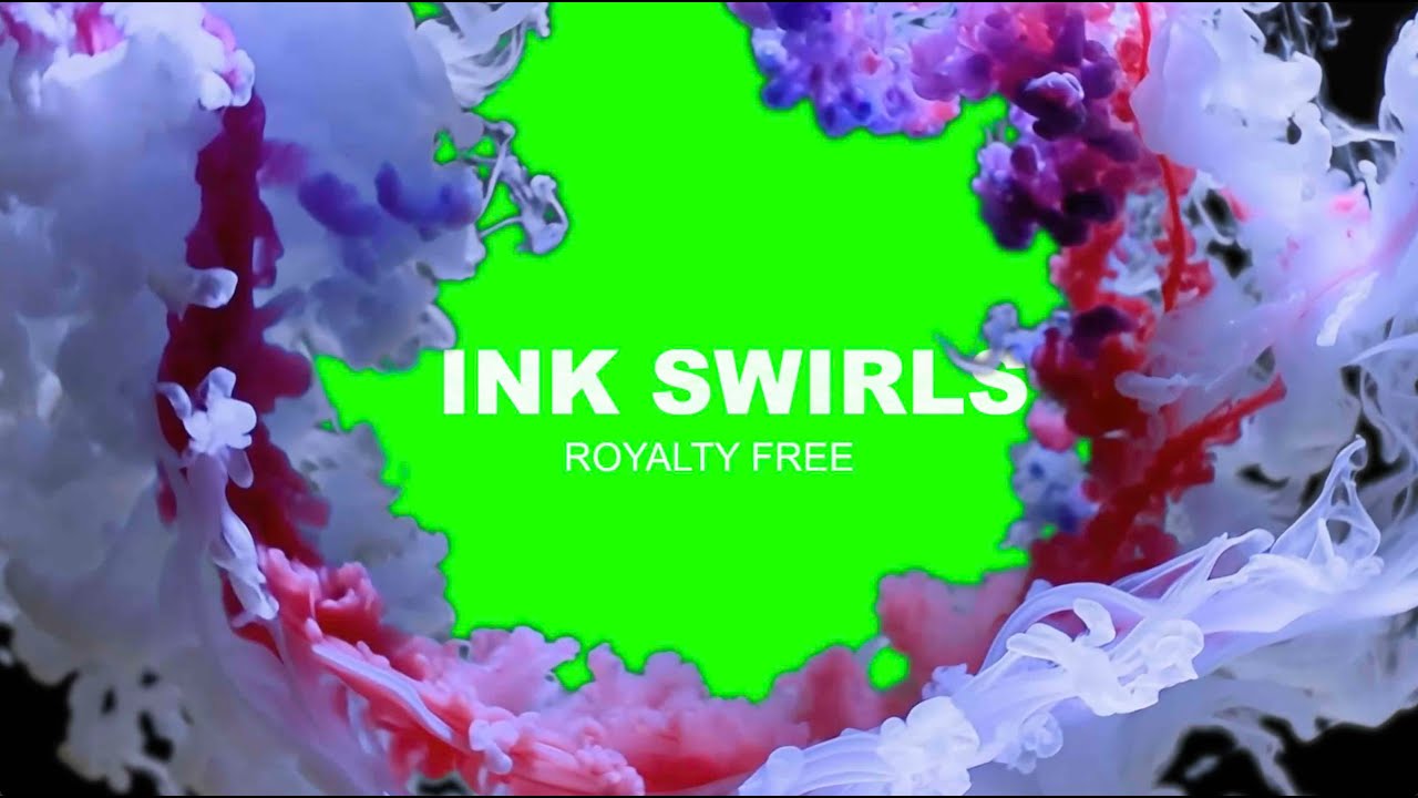 Mesmerizing Green Screen Ink Swirls - Royalty Free #Ink #GreenScreen # ...