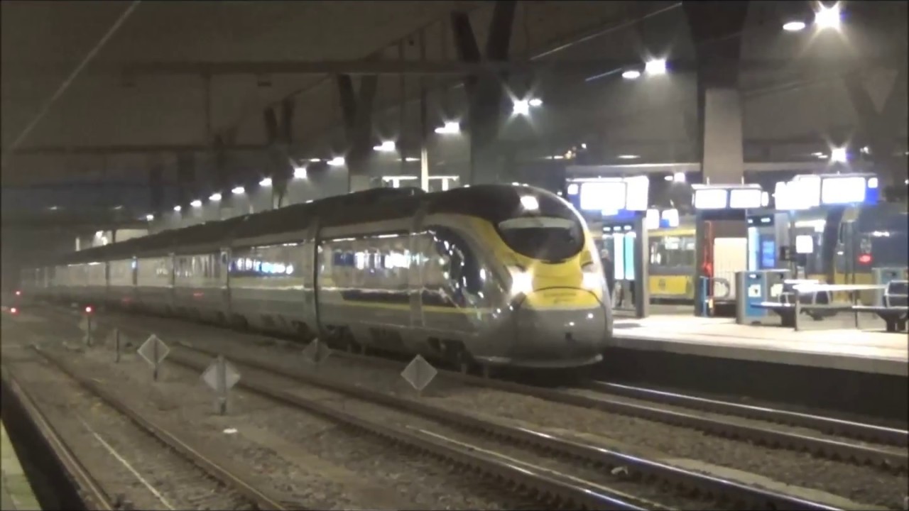 De Eurostar door Rotterdam Centraal richting Londen St Pancras 11 ...