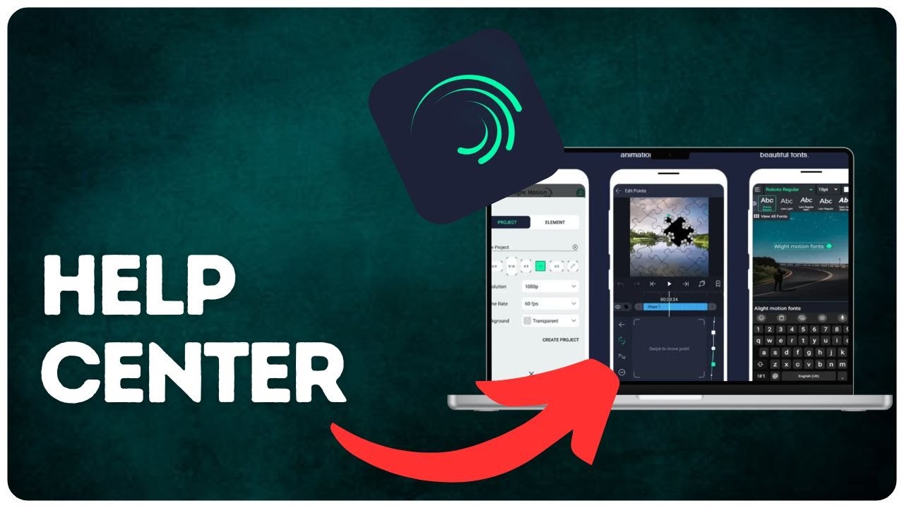 How to access help center on Alight Motion? - YouTube