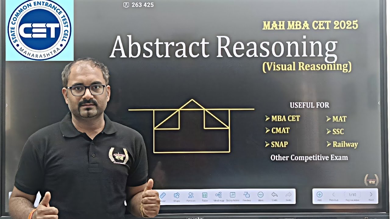 MAH MBA CET | Abstract Reasoning | Figure Counting | Counting Lines ...