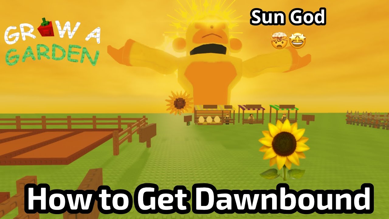 Grow a Garden: How To Get Dawn-bound Sunflower - YouTube