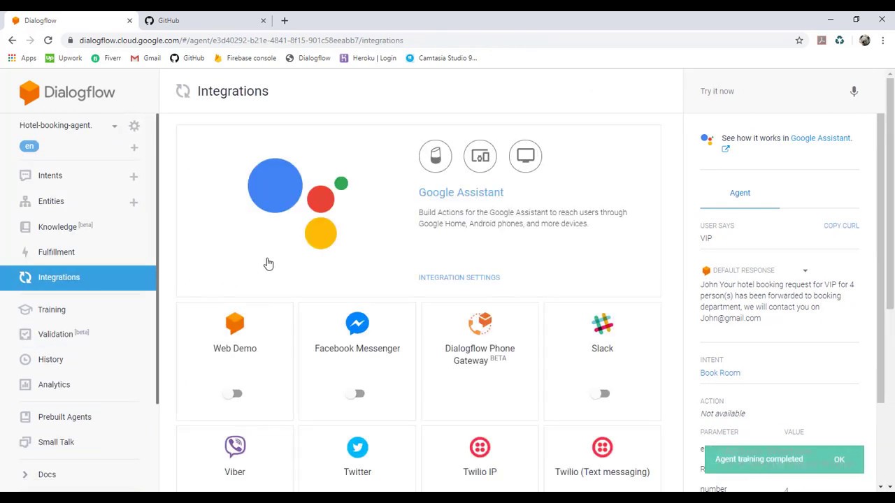 Creating Dialogflow V2 Custom Entities Youtube
