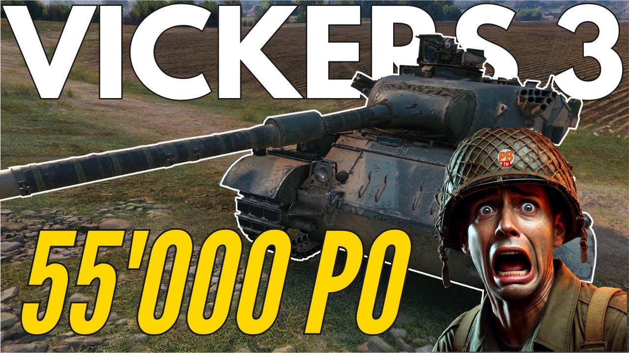 Assemblez le Vickers MBT Mk. 3 pour 55'000 PO 🏅 - Guide WORLD OF TANKS ...
