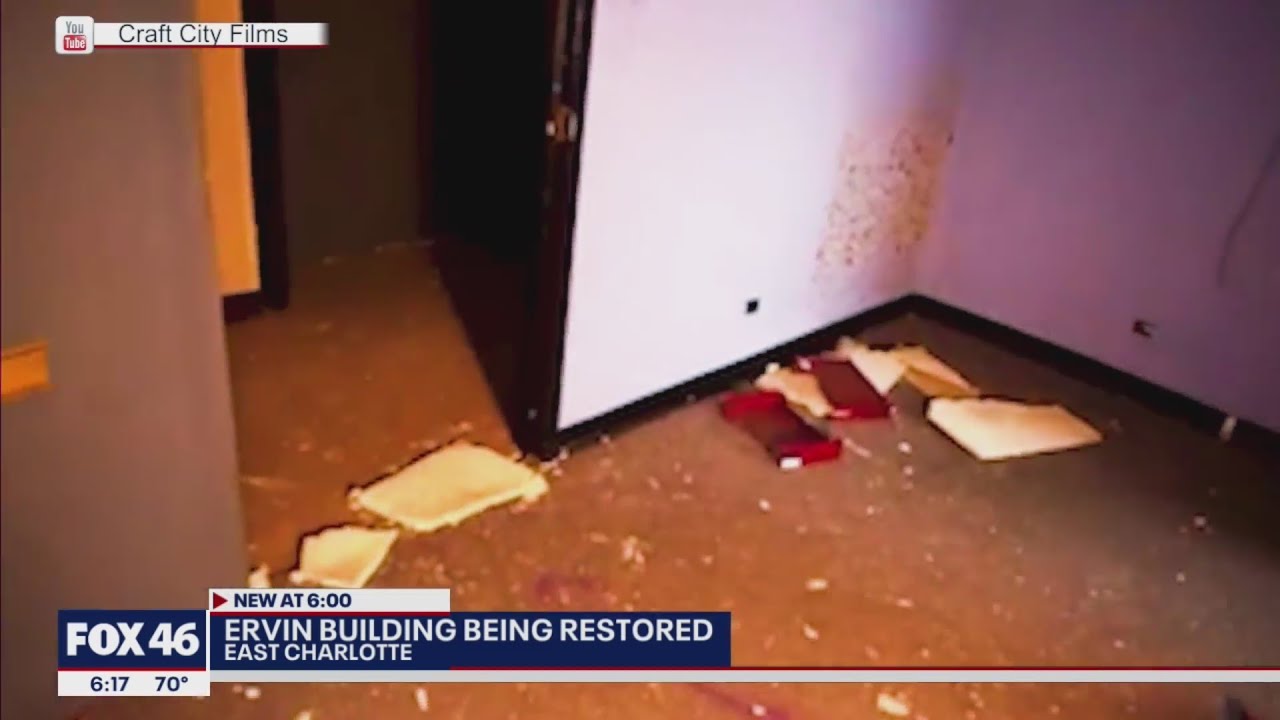 Ervin building in east Charlotte being restored - YouTube