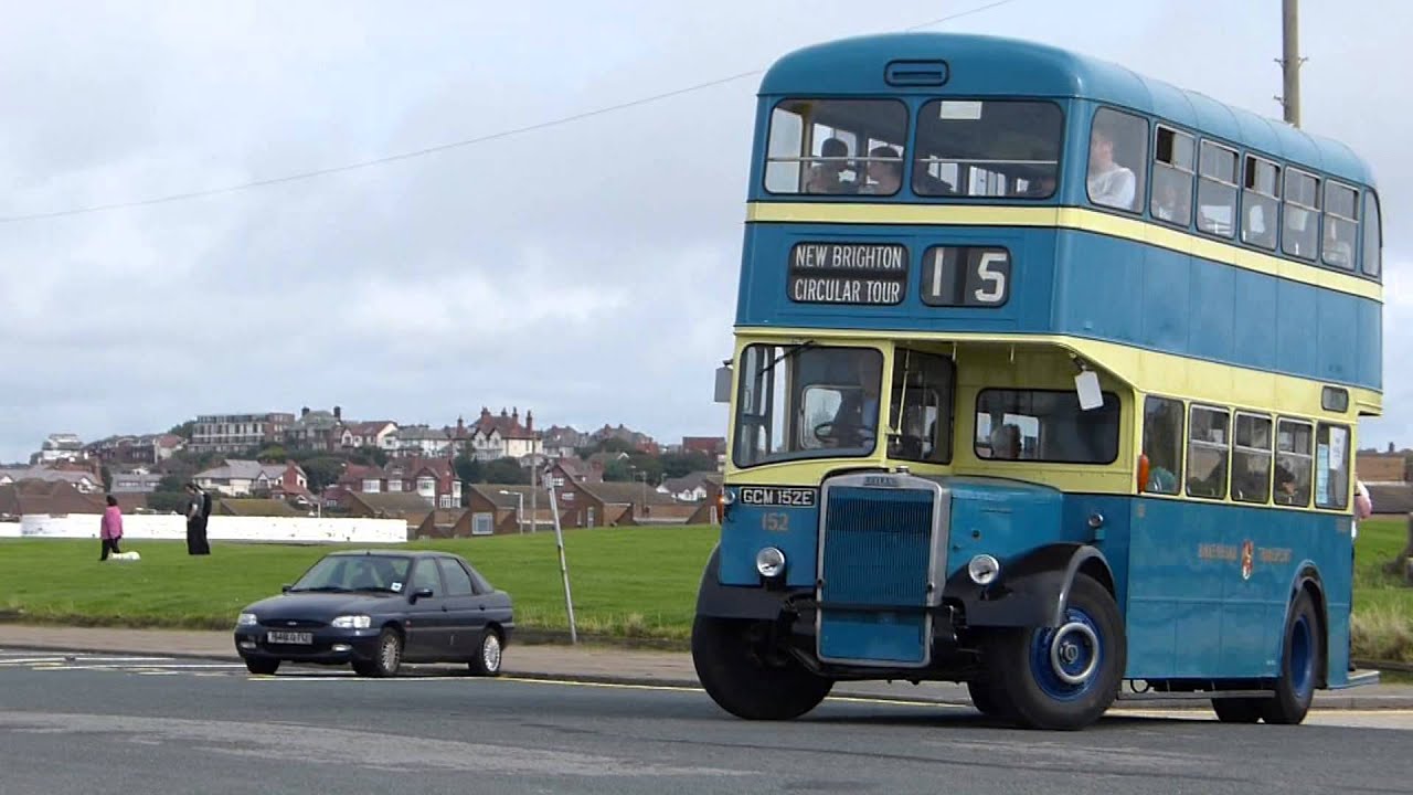 Birkenhead Transport Corporation Ovaltine Bus in New Brighton - YouTube