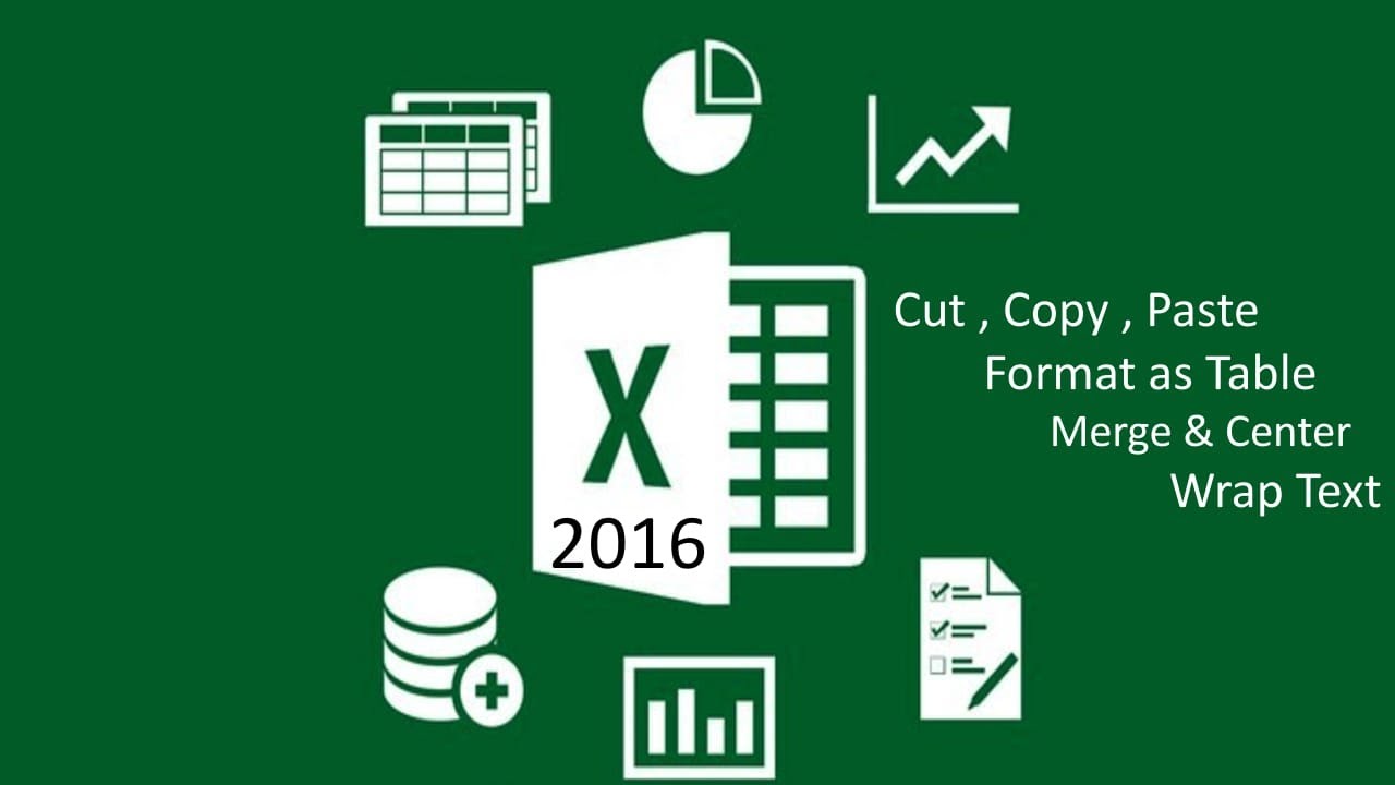 Excel Basics 2016 cut copy Paste In Excel 2016 Merge Center Wrap Text Format As excel-basics-2016-cut-copy-paste-in-excel-2016-merge-center-wrap-text-format-as