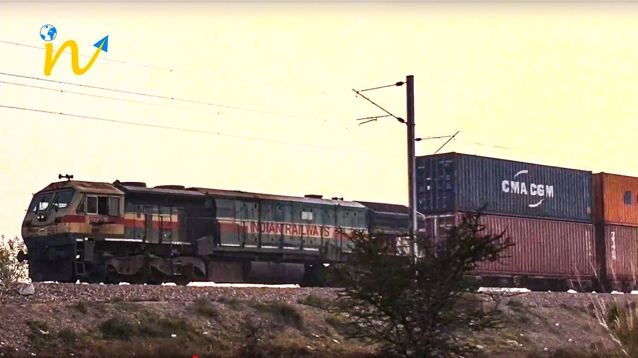 India's Tallest Train | Monstrous Double Stack Container Train by ...