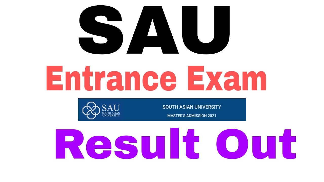 SAU Entrance Exam Result 2021 | SAU Big Update Result - YouTube