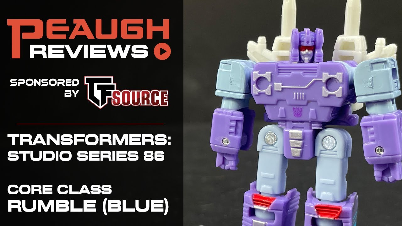 Video Review: Transformers Studio Series 86 - Core Class RUMBLE (Blue ...