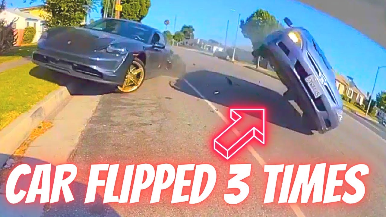 CAR FLIPPED 3 TIMES - Bad drivers & Driving fails -learn how to drive ...