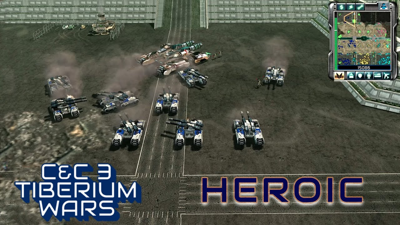 Tiberium Wars Heroic Mod | GDI - 3 v 3 Brutal Scrin AI - Tiberium River DeluXe 2025 - YouTube