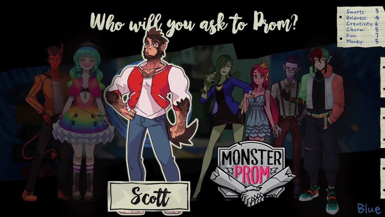 Time to date some monsters! Let's play Monster Prom! with Jaju - YouTube