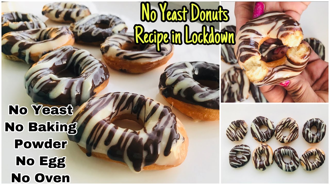 No Yeast Donuts Recipe In Lockdown Homemade Chocolate Donuts Without Yeast Oven Baking