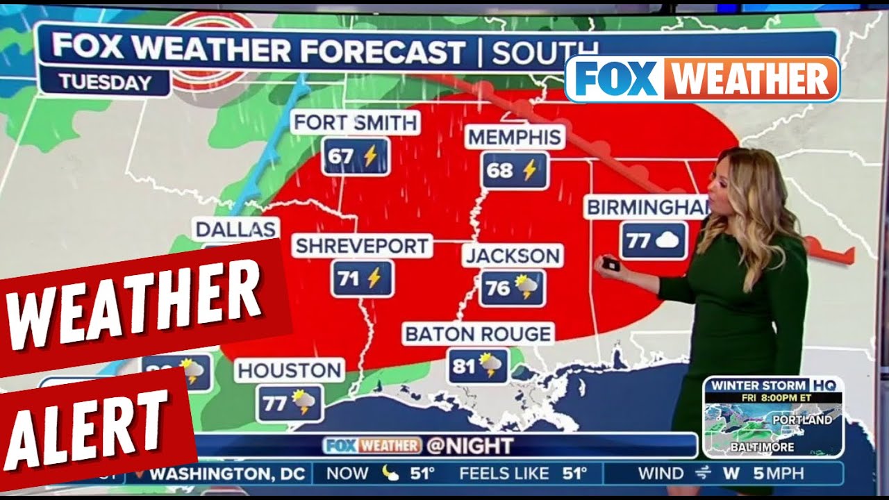 A Look At Where Severe Weather Will Impact Next Week - YouTube