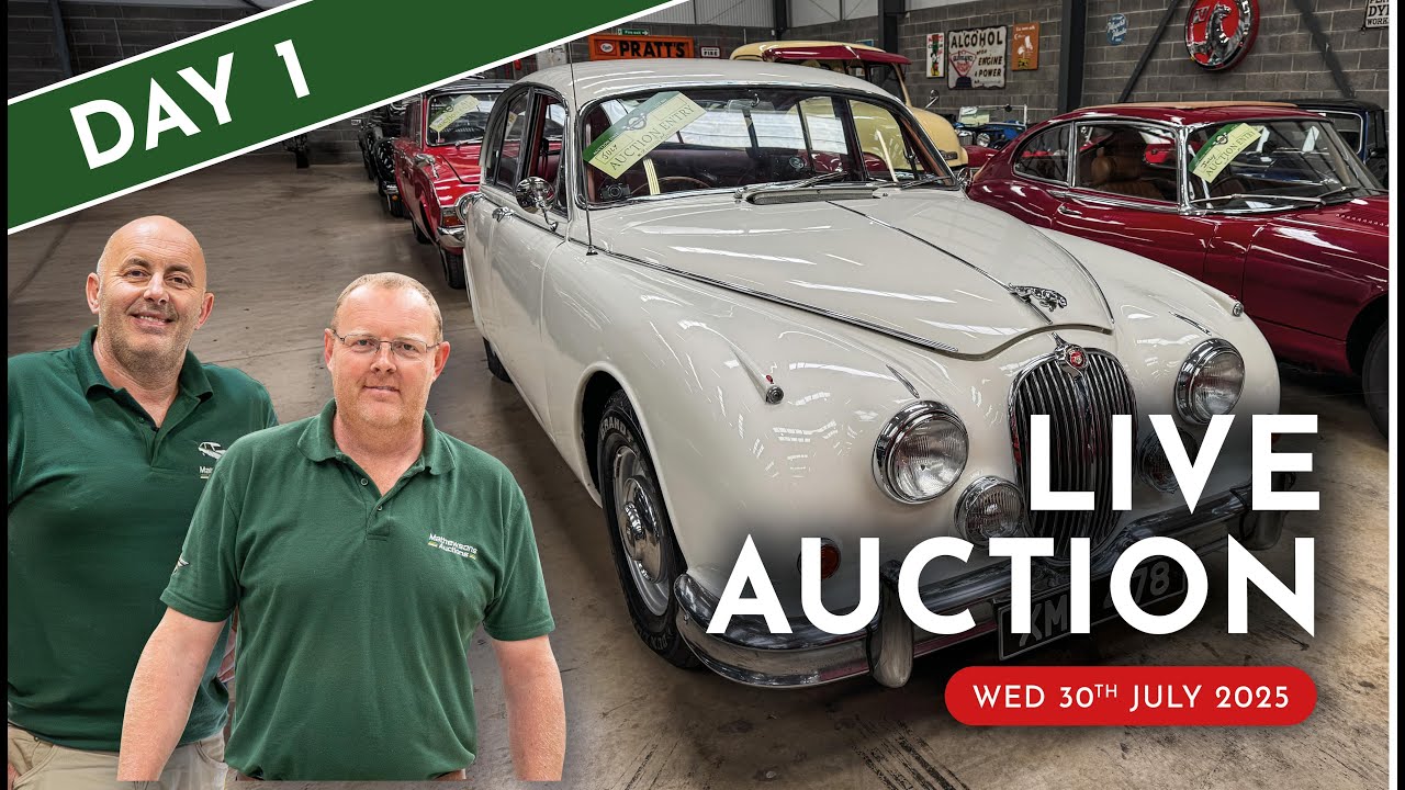 LIVE CLASSIC CAR AUCTION | 900 Lots! | Mathewsons July Auction Day 1 ...