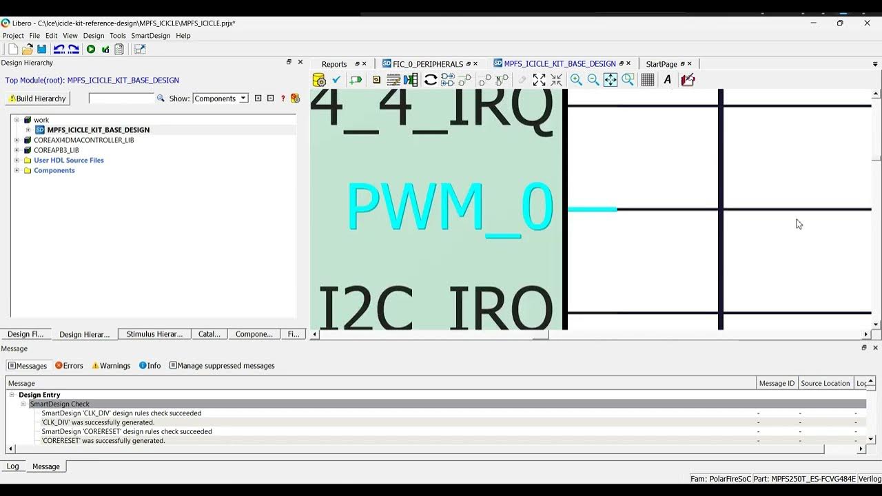 FPGA Polarfire Icicle Libero Part 2 - Synthesize and Generate Bitstream - YouTube