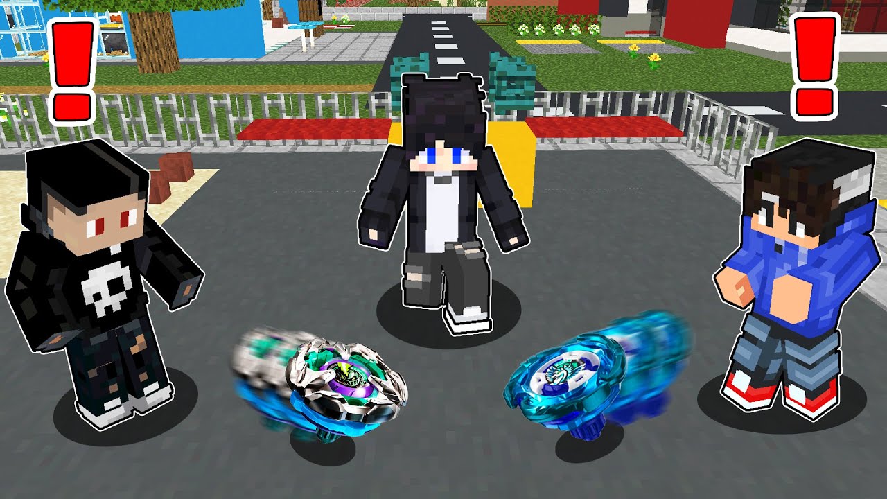 Playing BEYBLADE in Minecraft - YouTube