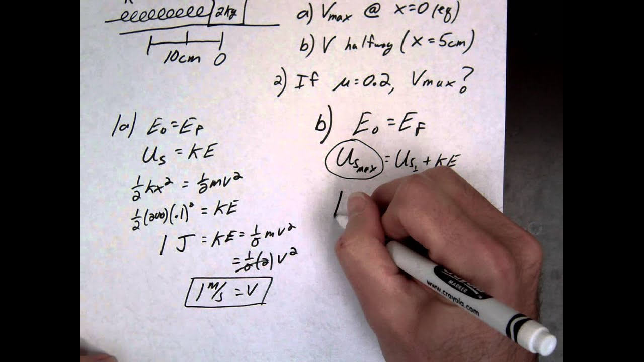 Spring Potential Energy Ex 1 AP YouTube spring-potential-energy-ex-1-ap-youtube