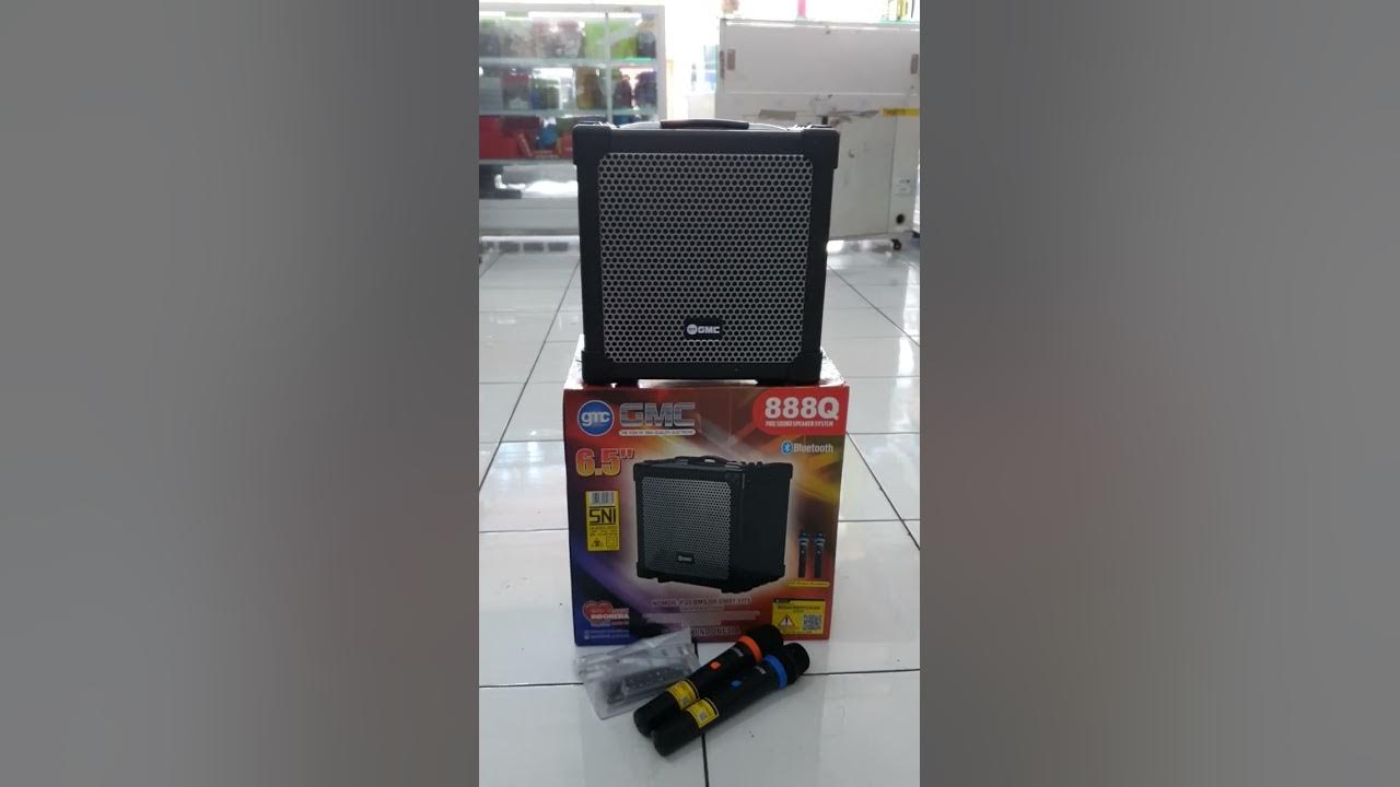 Speaker GMC 888Q | 6.5" inch + Free 2 Mic Wireless - YouTube