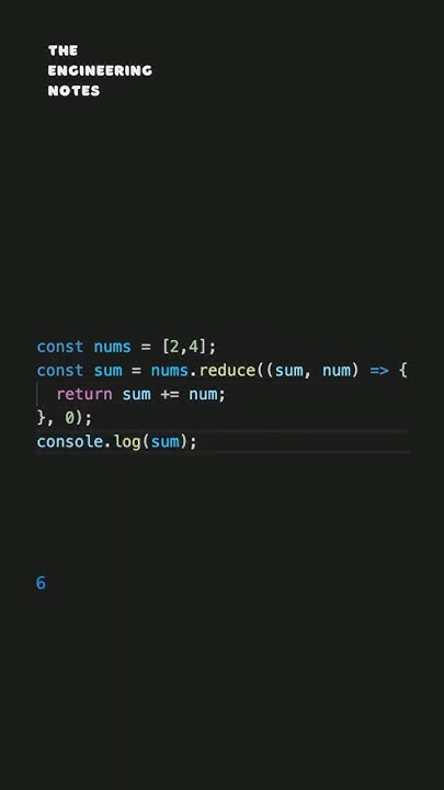 JavaScript: How To Find The Sum Of All Numbers Within An Array - YouTube