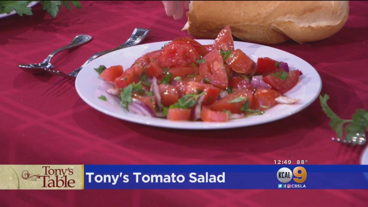 Tony's Table: Tomato Salad - YouTube