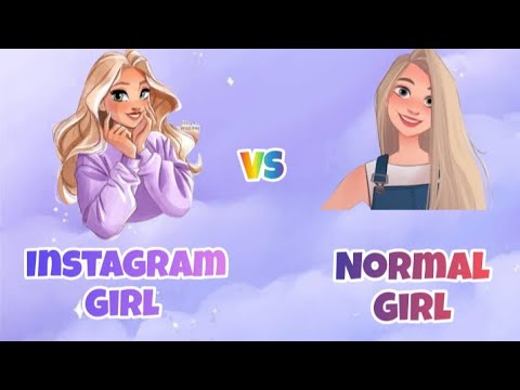 Instagram girl vs Normal girl😍|Interesting challenge 😁|Who is winner 🏆 ...