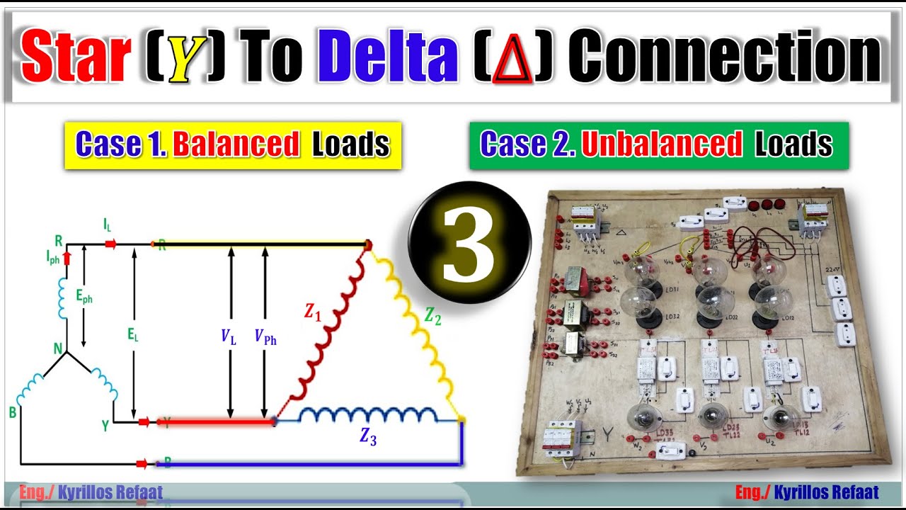 Star (𝒀) Generator To Delta (∆) Load Connection - Part 3 |3 Phase ...