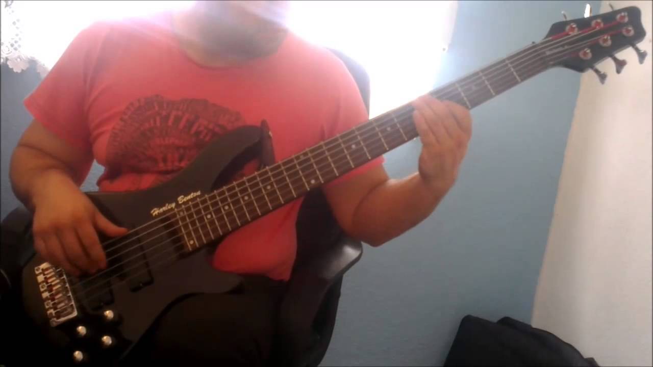 Harley Benton 6 string bass, clean sound, neck pickup - YouTube