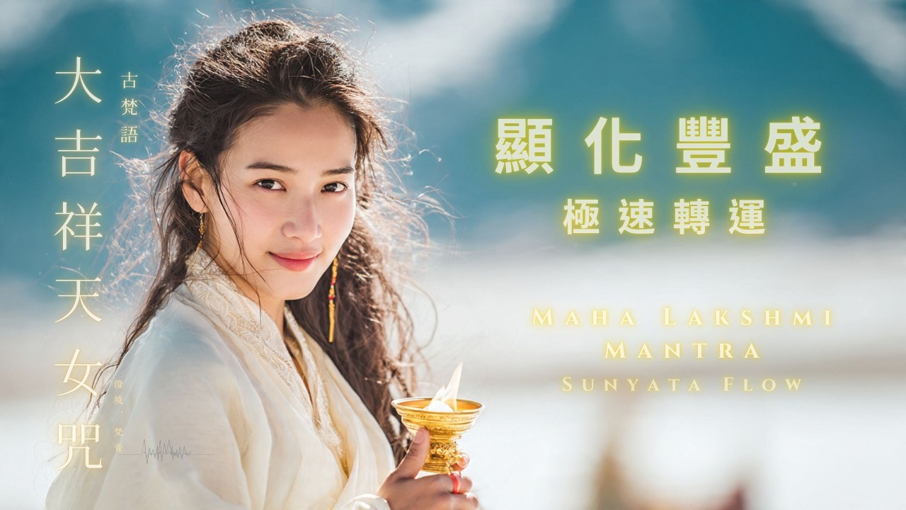 每天聽一次，顯化圓滿豐盛 大吉祥天女咒 (Mahasri Devi Mantra) ｜ 招財開運、圓滿姻緣、消除匱乏 🙏🌸 432Hz ...
