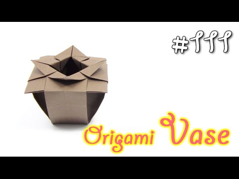 EASY Origami: VASE - YouTube