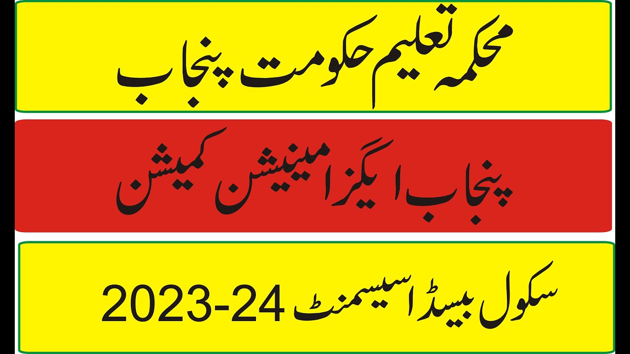 School Based Assessment Punjab Examination Commission PEC Assessment school-based-assessment-punjab-examination-commission-pec-assessment