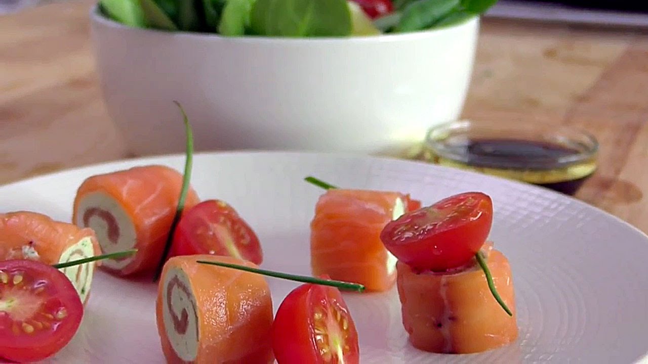 Bouchon de saumon chèvre frais - YouTube