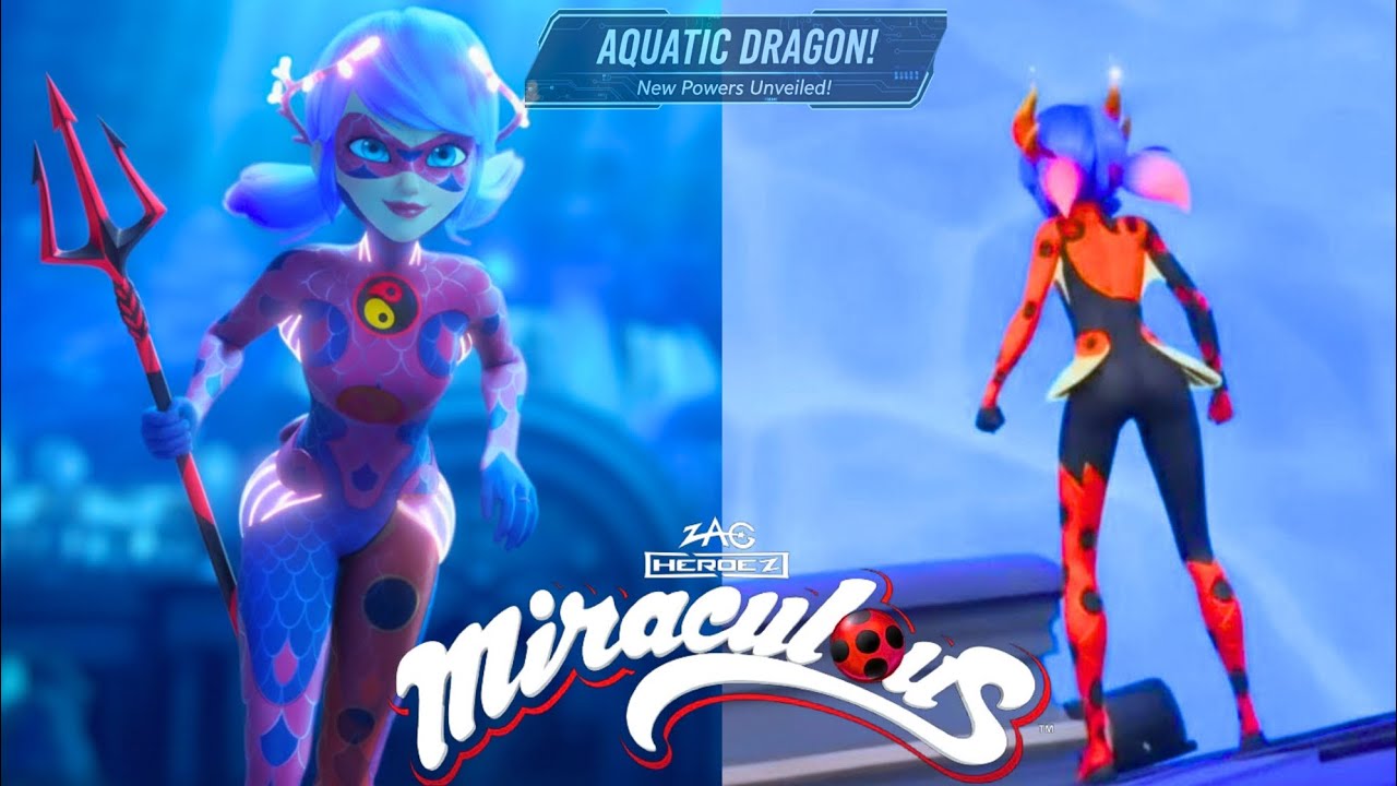Aqua Dragon Bug Reveal 😍 Sleeping Syren Clip 🤩 Miraculous Ladybug ...