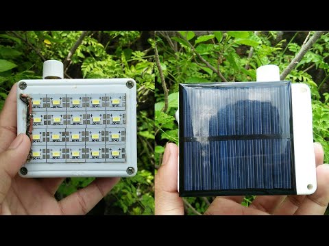 How to make solar panels Rechargeable Home made emergency LED torch ...