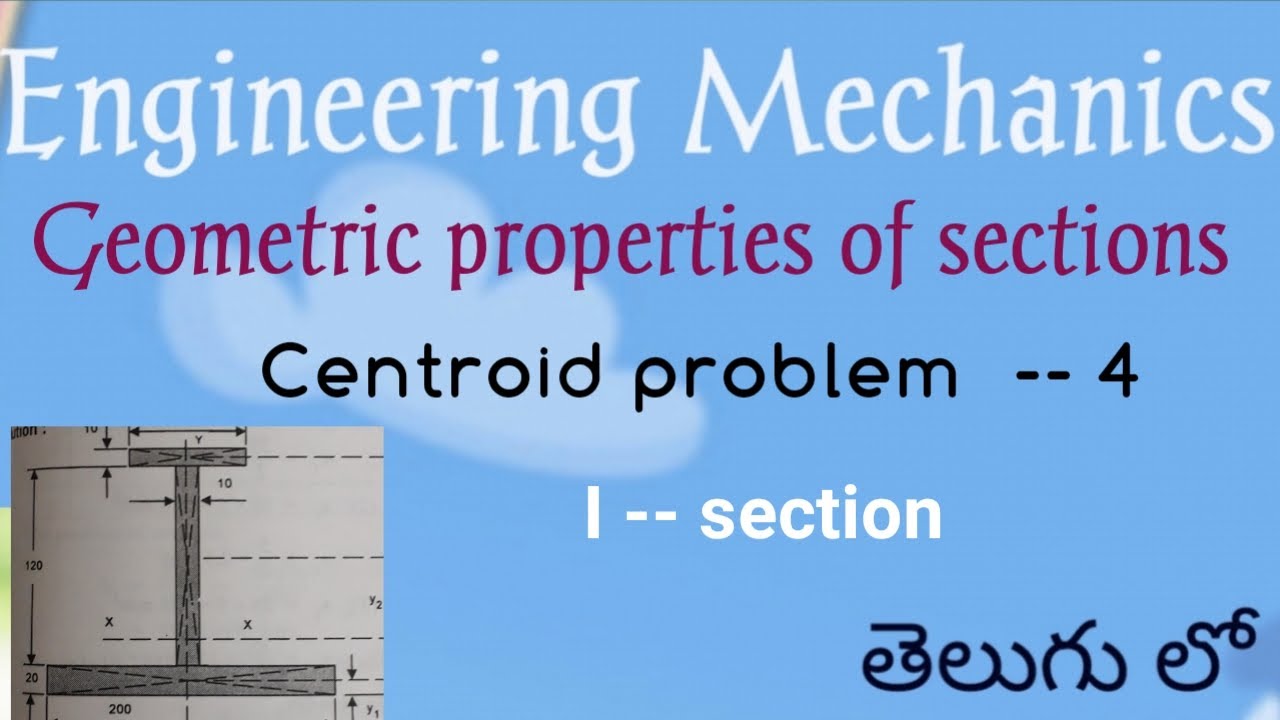 CENTROID OF I -- SECTION ll I section centroid problem - YouTube