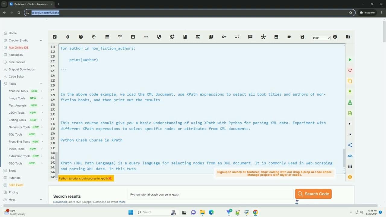 Python tutorial crash course in xpath - YouTube