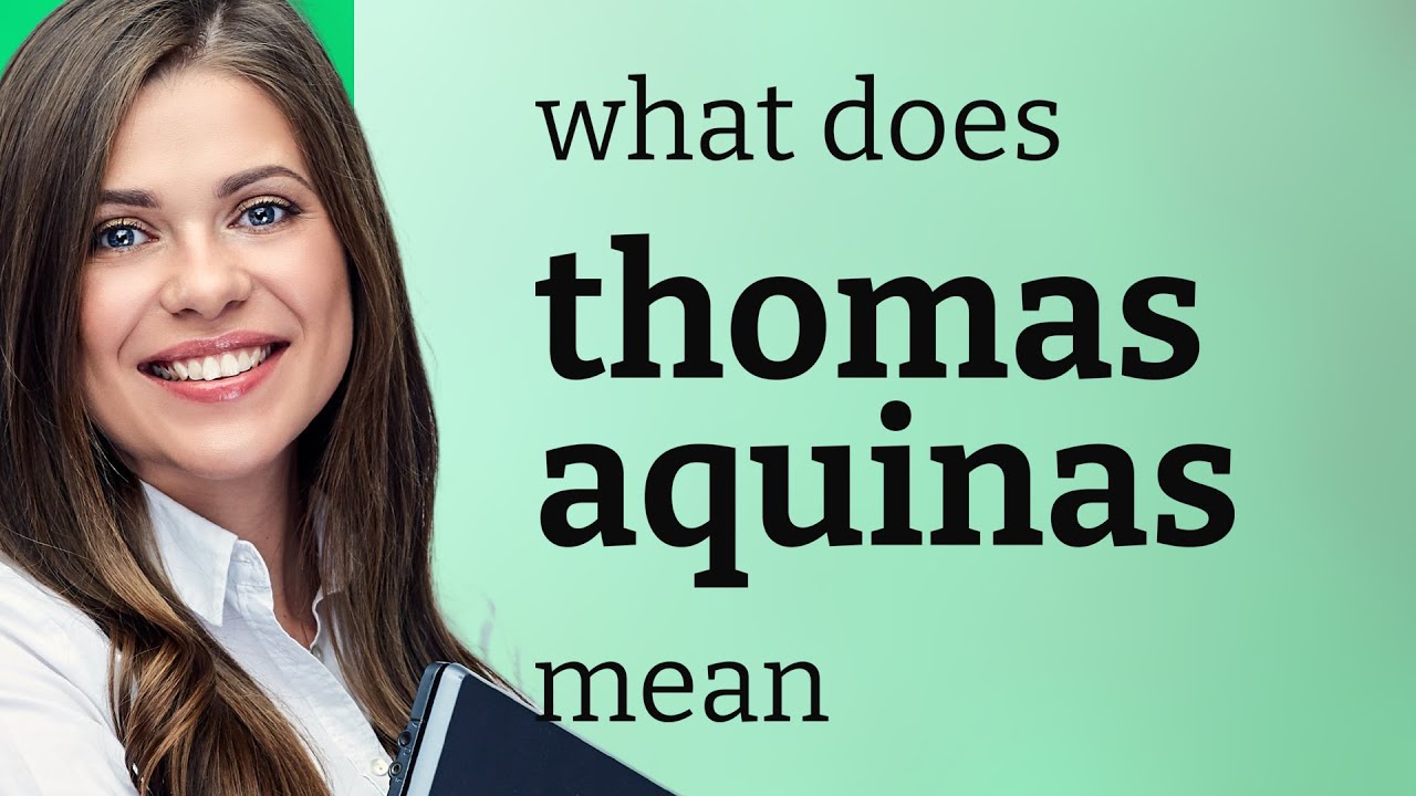 Thomas aquinas • what is THOMAS AQUINAS definition - YouTube