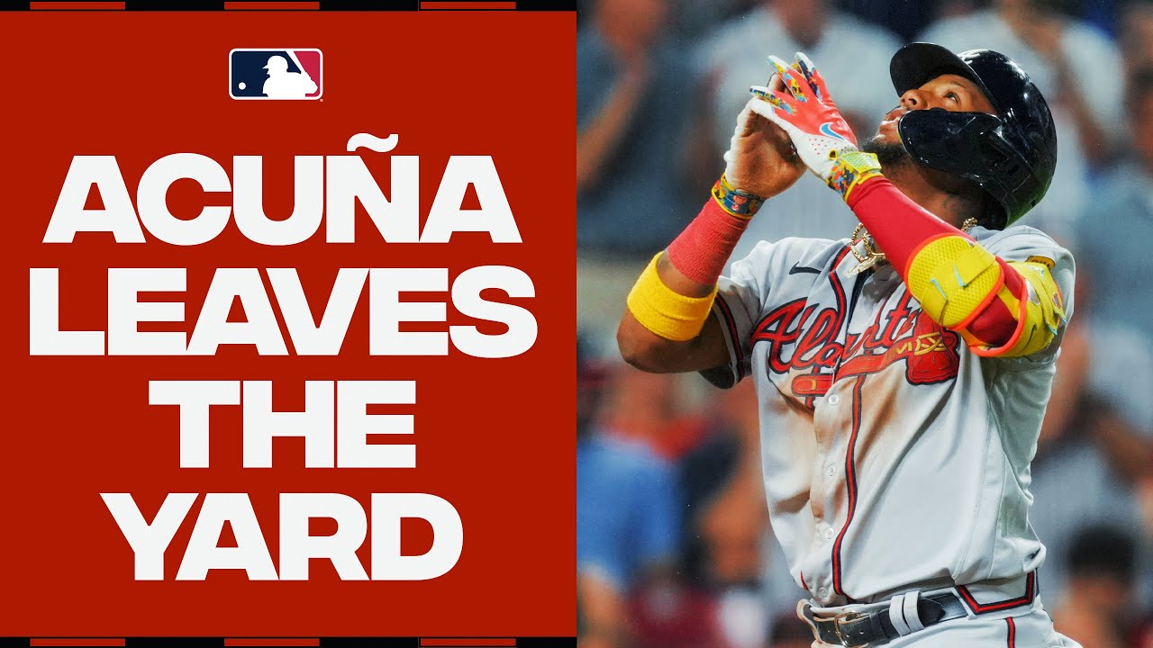 Ronald Acuña Jr. rounds the bases on his 16th homer! - YouTube