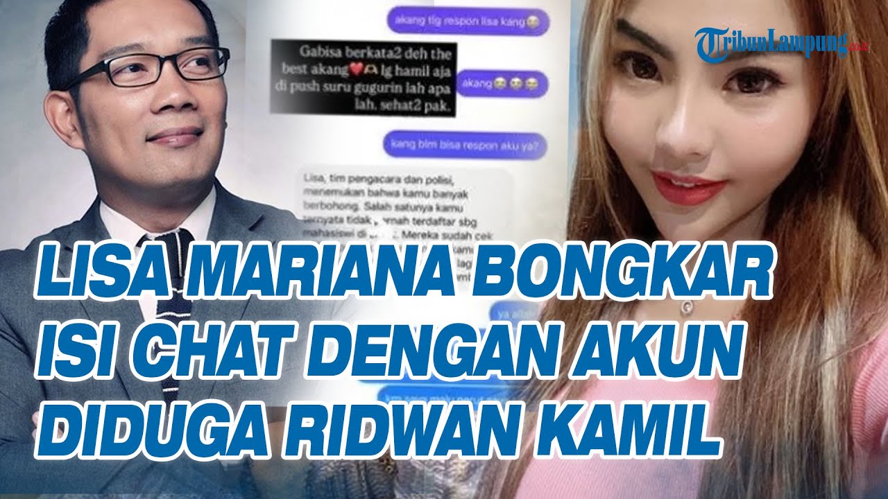 Lisa Mariana Bongkar Isi Chat dengan Akun Diduga Ridwan Kamil via DM Instagram - YouTube