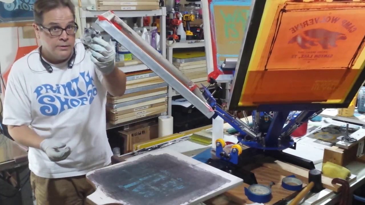 Cleaning out ink from screens - Fast and easy - YouTube