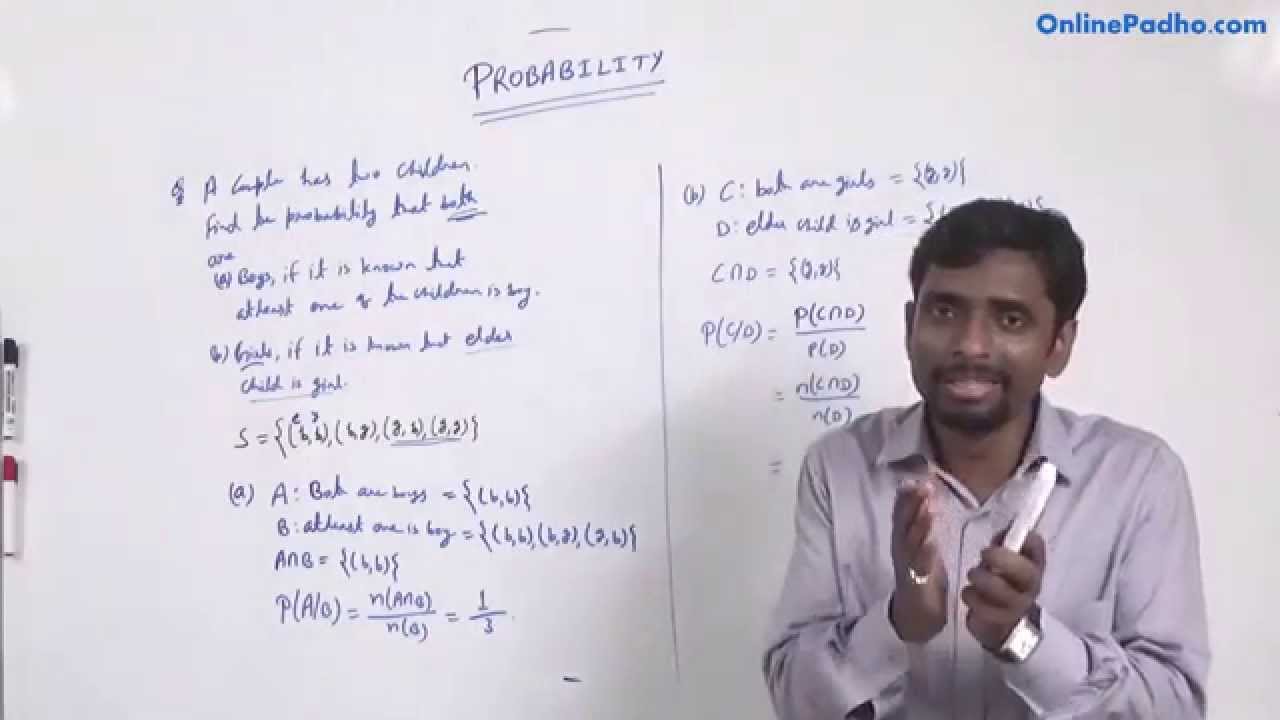 Probability Part 1 CBSE Class 12 (XII) Mathematics Conditional Probability - YouTube