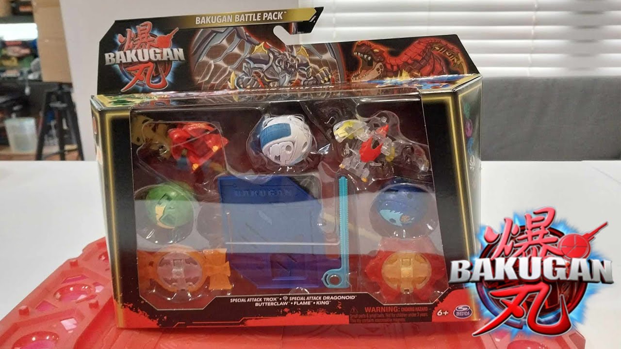Bakugan Generation 3: Red Troxx and Diamond Dragonoid Five Pack ...