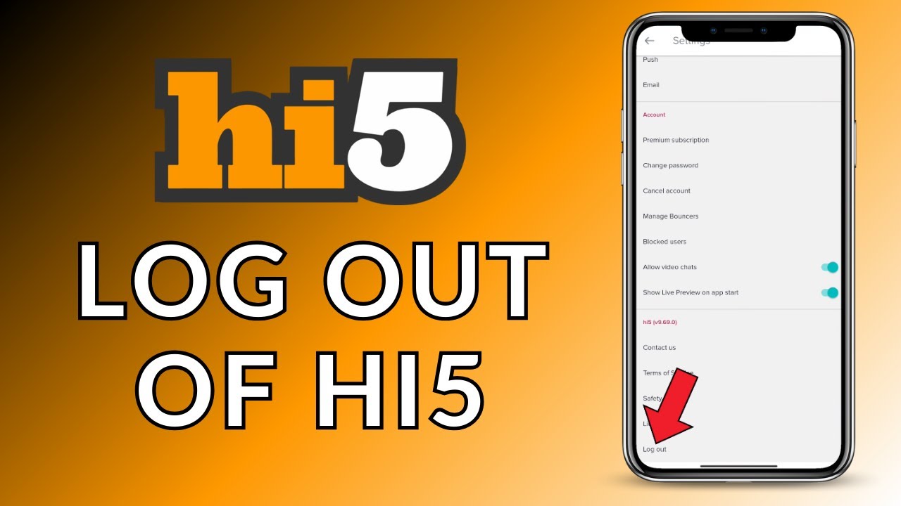 How to Log Out of your hi5 Account? 2024 (Quick & Easy) | hi5 App - YouTube